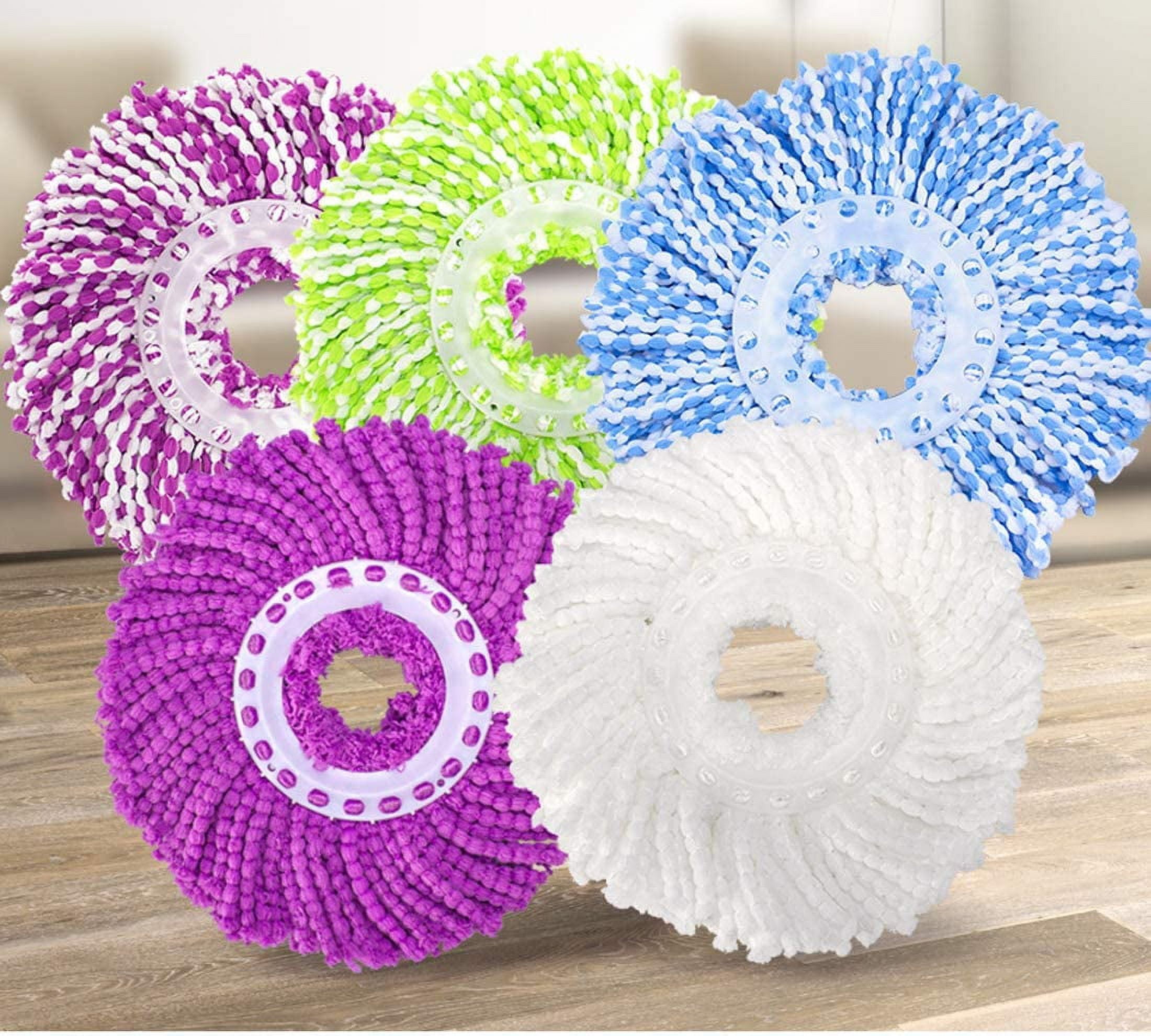 5 Replacement Mop Micro Head Refill for 360° Spin Magic Mop-Microfiber ...