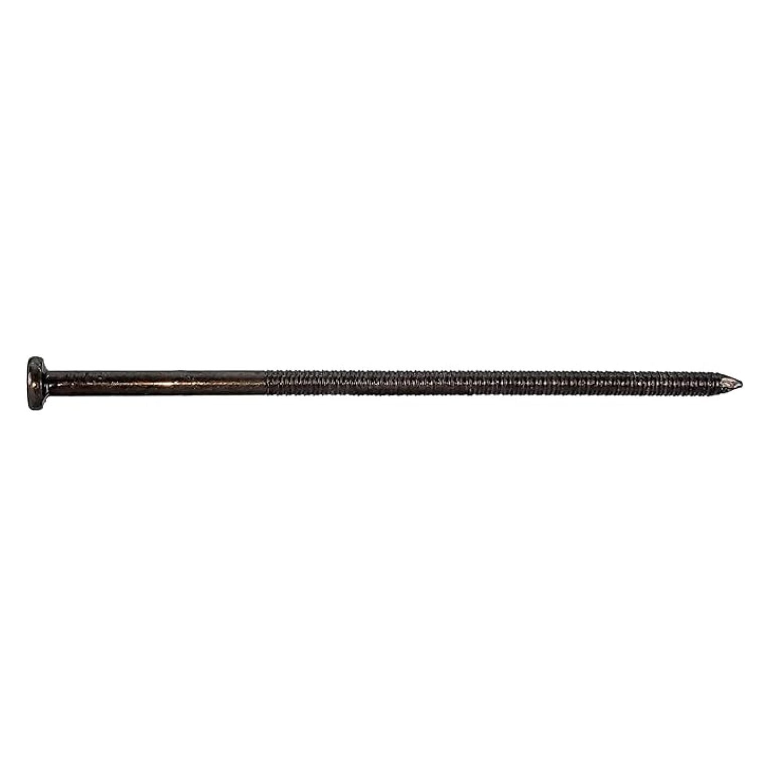 5" Ring Shank Pole Barn Nails - 40D - 1 lb - Tempered Steel Wood ...