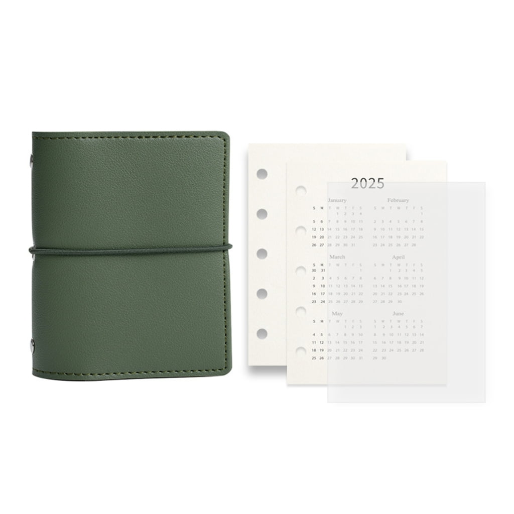 5-Rings Notebook Journal Refillable 5 Holes Binder Covers with Refill ...