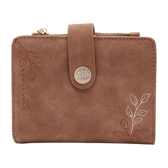 5 Rings PU Leather Binder Notebook with 5 Card Slots Zippered Coin ...