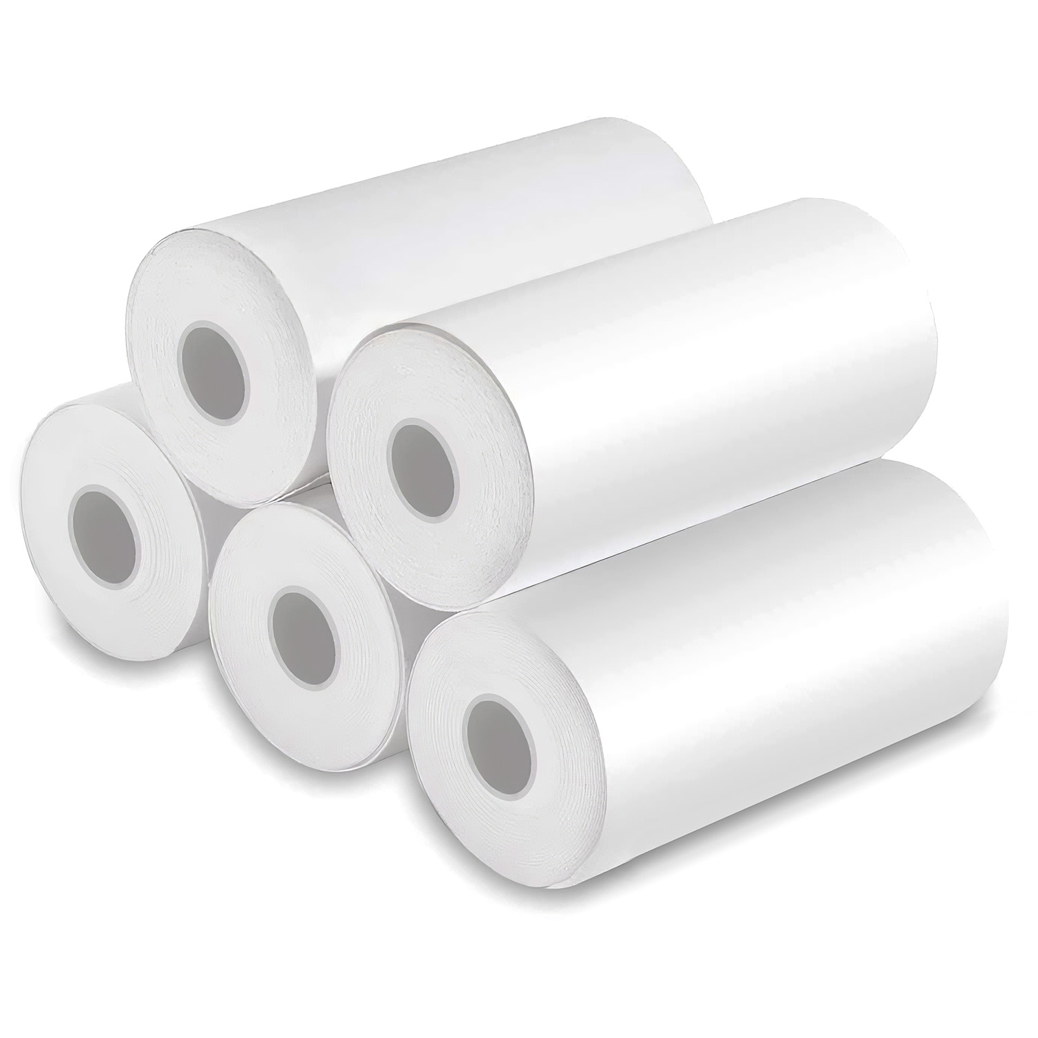 5 Roll Mini Printer Photo Paper TeqHome 57x25mm Thermal Paper White ...