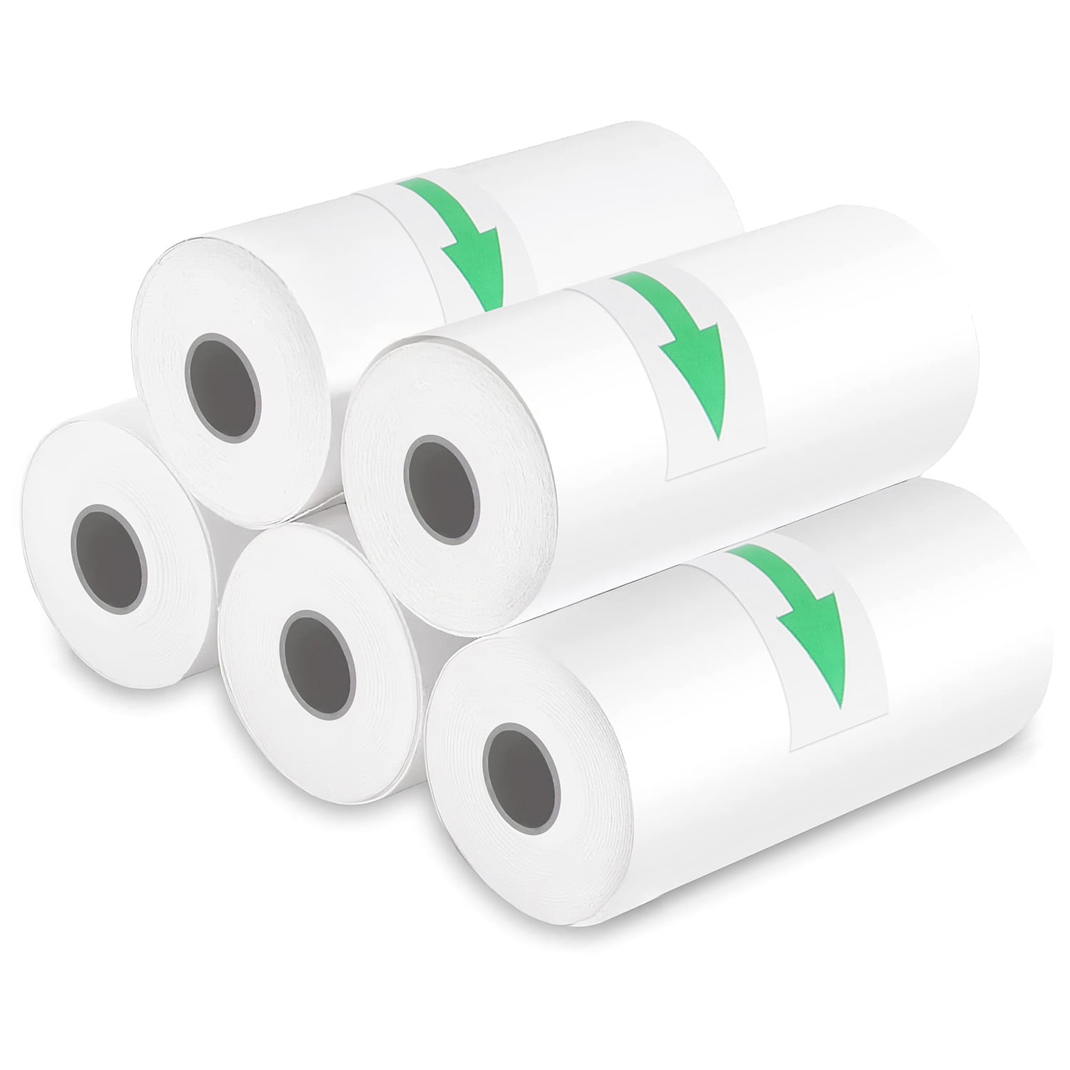 5 Roll Mini Printer Photo Paper TeqHome 57x25mm Thermal Paper White ...