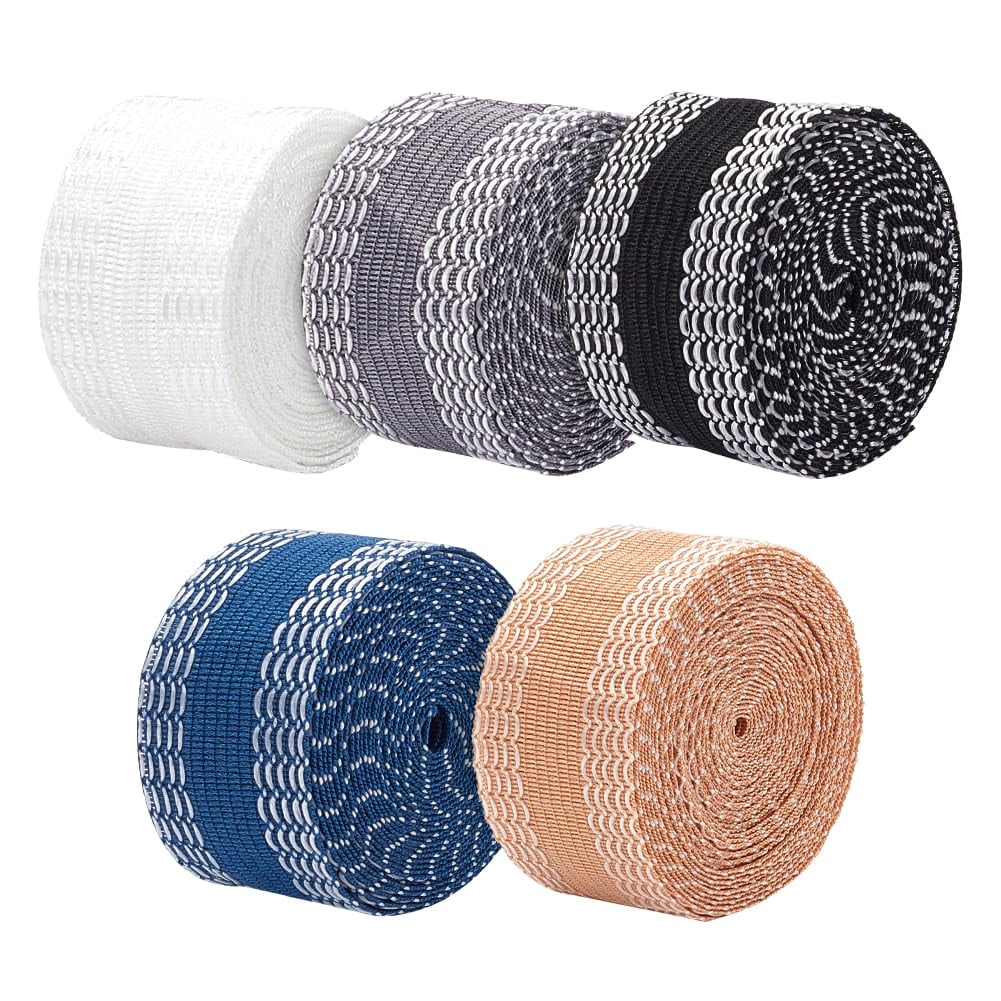 5 Rolls 10.9 Yards Edge Shorten Self-Adhesive Pants Mouth Paste 1 Inch ...