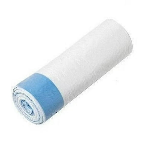 5 Rolls, 75pcs, Small Drawstring Trash Bags 15.14 L, Plastic Garbage ...