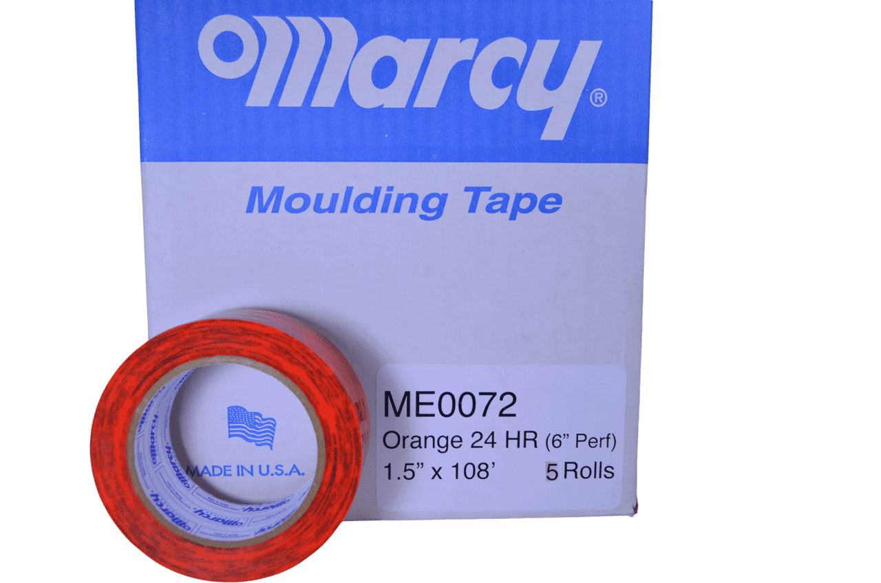 5 Rolls Auto Glass Securing Tape 1.5" x 108' Orange 24-Hour Message ...