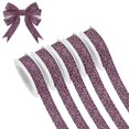 5 Rolls Christmas Ribbon 1.5 inch Wide Decorative Ribbon for Gift ...