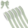 5 Rolls Christmas Ribbon 1.5 inch Wide Decorative Ribbon for Gift ...