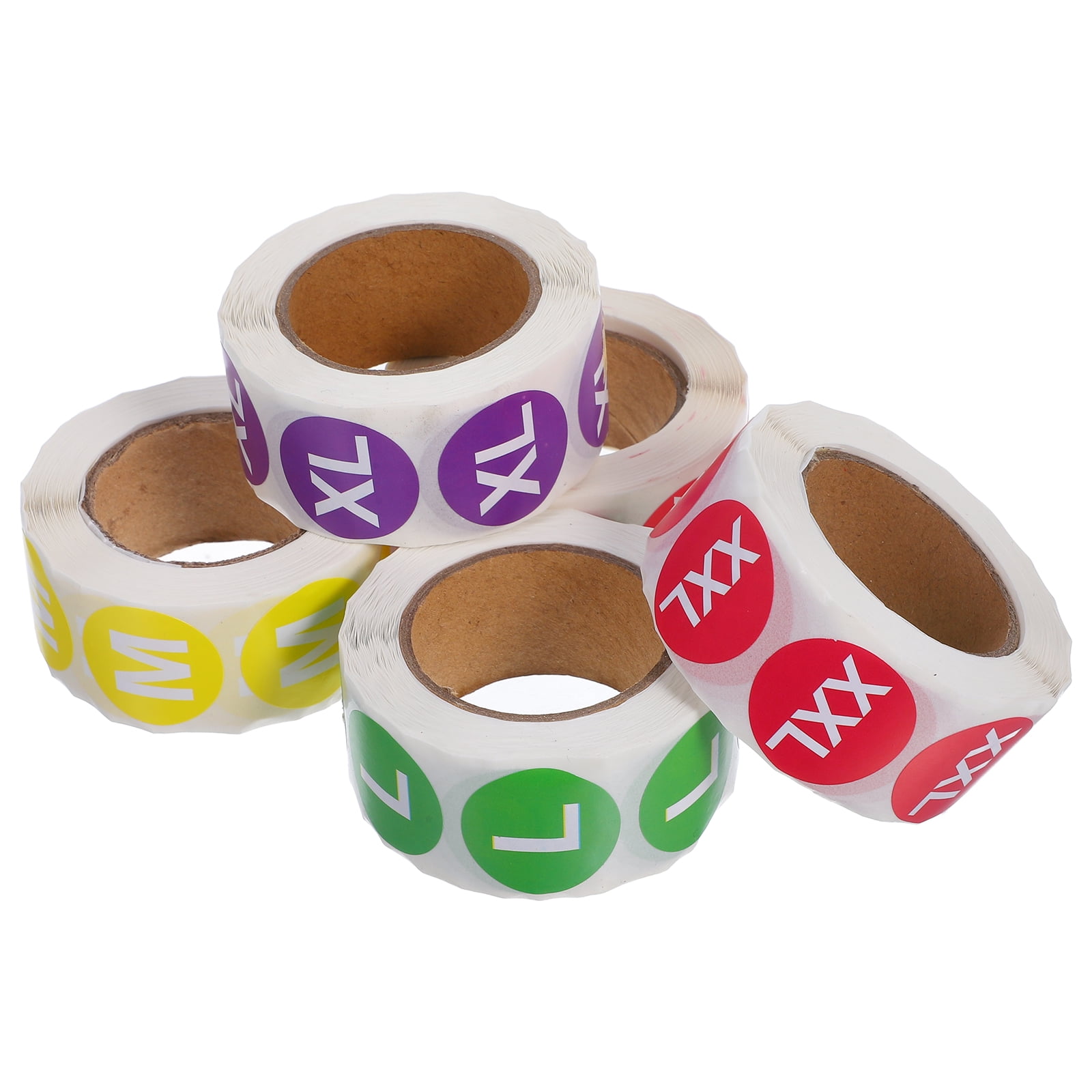 5 Rolls Clothing Size Round Stickers Size Labels For Clothing Size ...