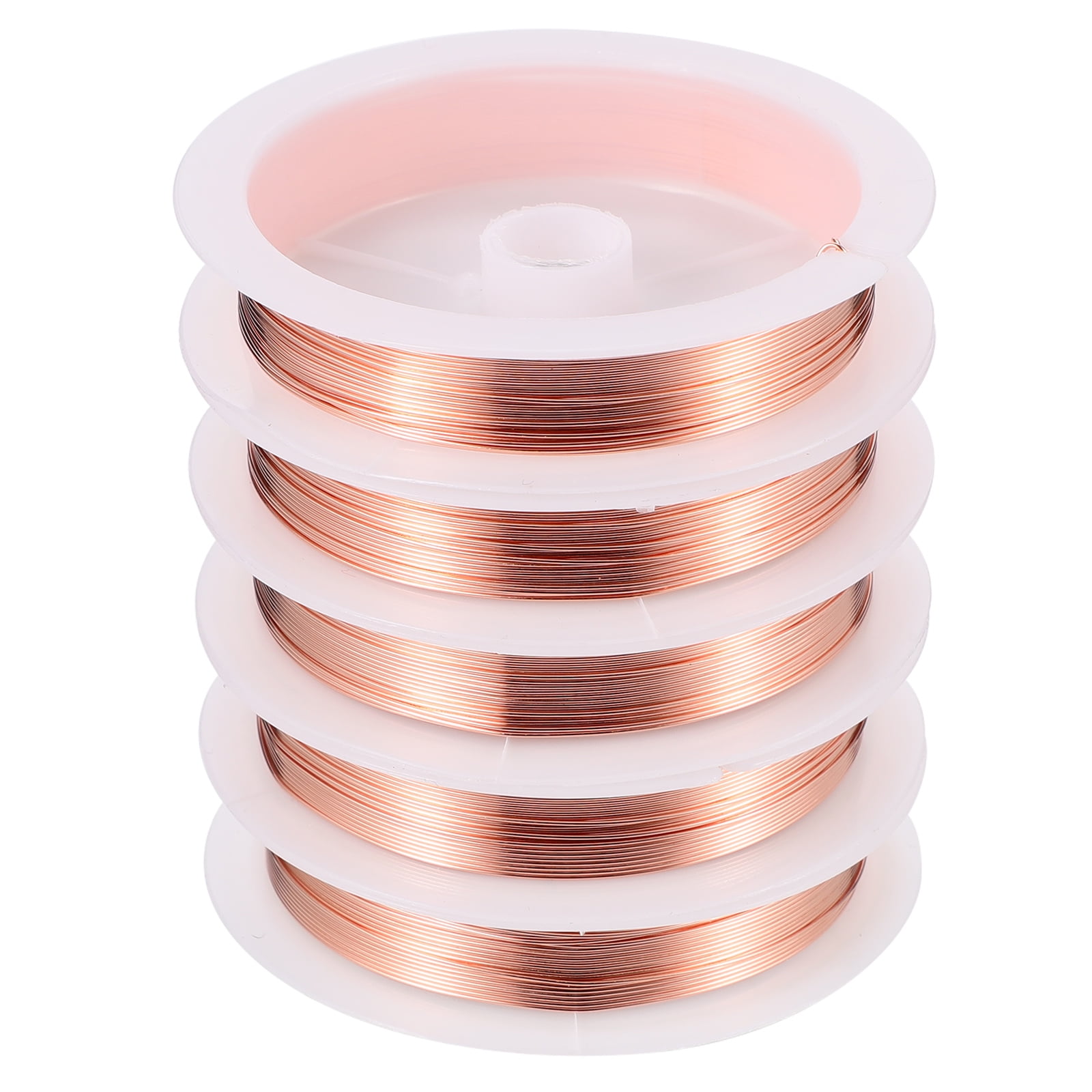 5 Rolls DIY Handmade Craft Copper Wire Jewelry Making Copper Wire for ...