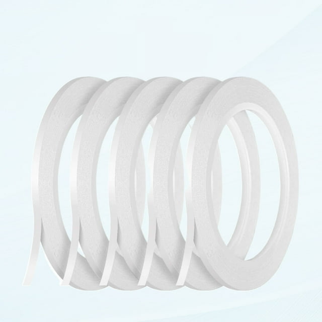 5 Rolls Double Sided Tape for Scrapbooking Craft, 1/8" Thin Double ...