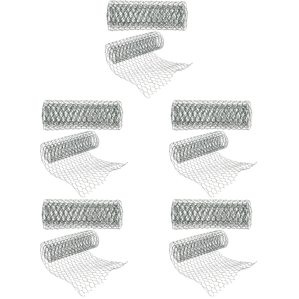 5 Rolls Floral Wire Mesh Flower Arrangement Chicken Fine Craftsmanship ...