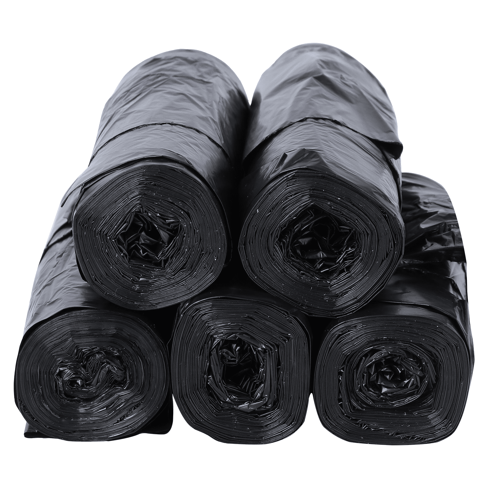 5 Rolls Garbage Bags Dustbin Disposable Trash Dusbin Large 60 Liters ...