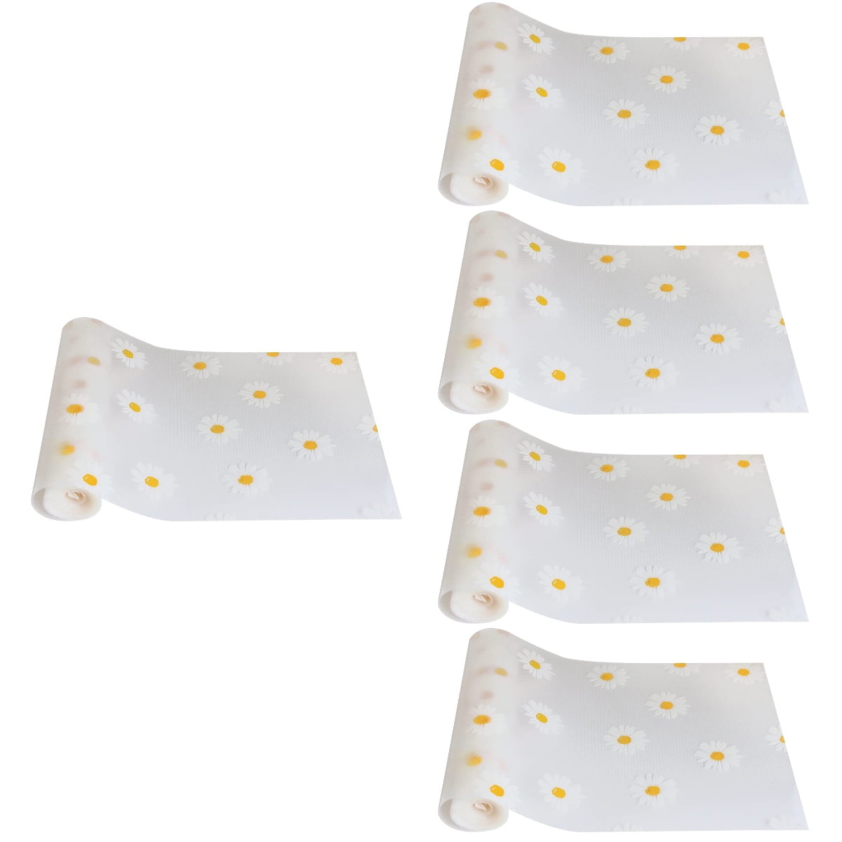 5 Rolls Kitchen Dividers Eva Waterproof Pad Drawer Liner Refrigerator ...