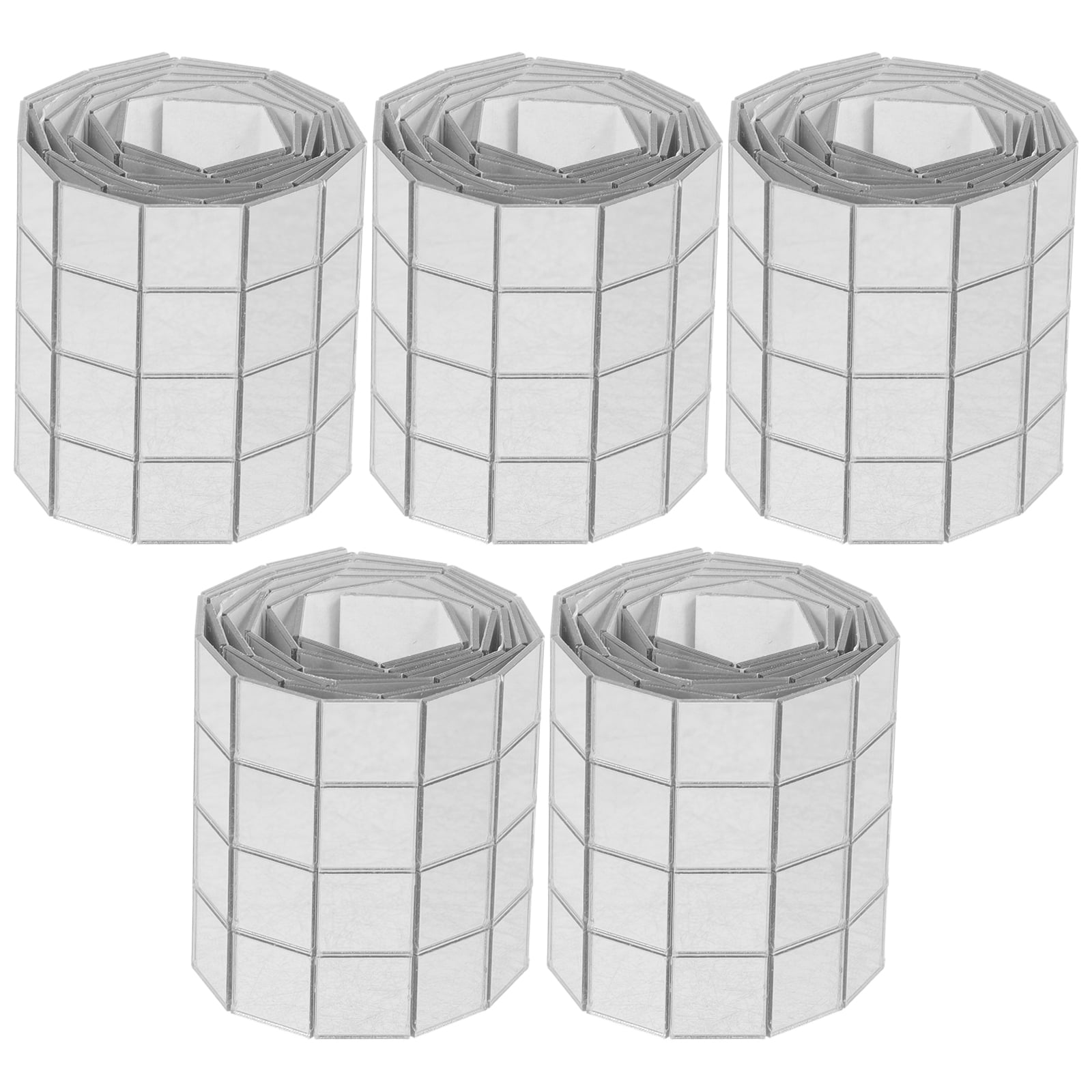 5 Rolls Mosaic Wall Stickers Mirrors Mosaic Mosaic Stickers Square ...