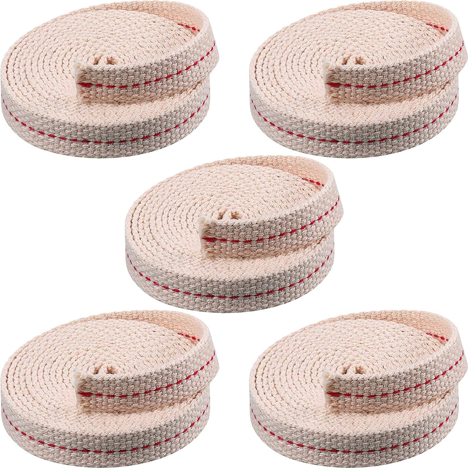 5 Rolls Oil Lamp Wicks Flat Oil Lanterns Wicks with Stitch for Oil ...