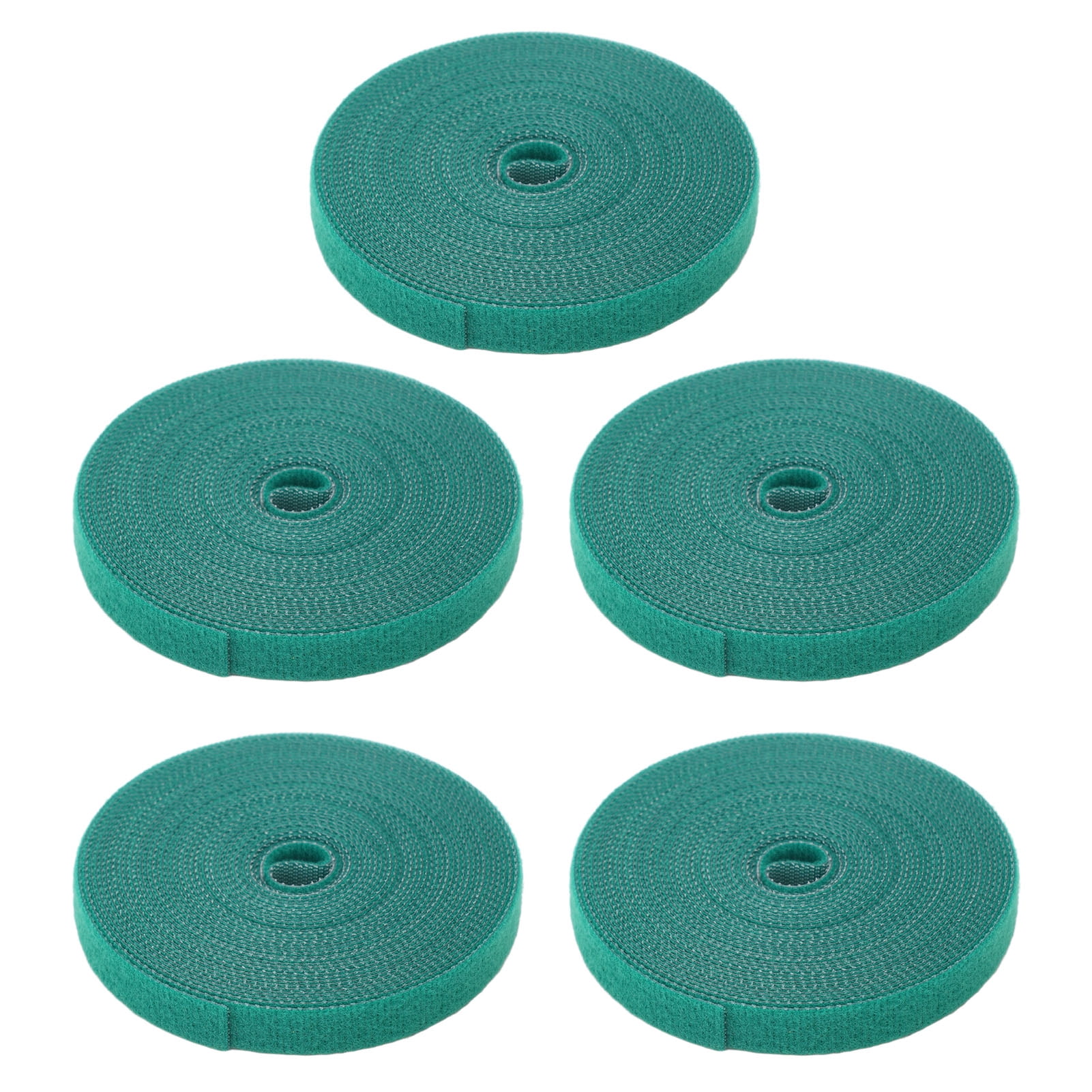 5 Rolls Plant Tie Reusable Cuttable Self Adhesive Hook and Loop Wrap ...