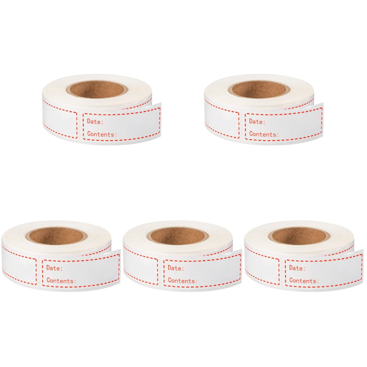 5 Rolls Refrigerator Label Date Food Labels Removable Waterproof ...