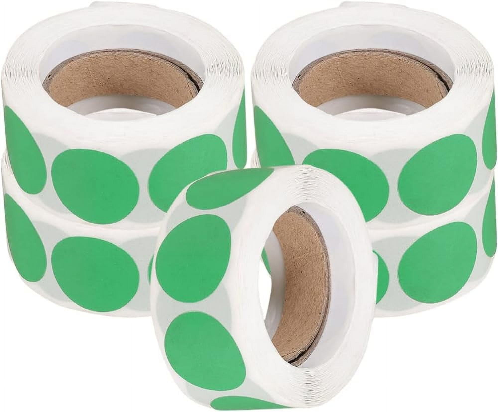 5 Rolls Round Color Coding Labels Roll St. Patricks Day Labels Green ...