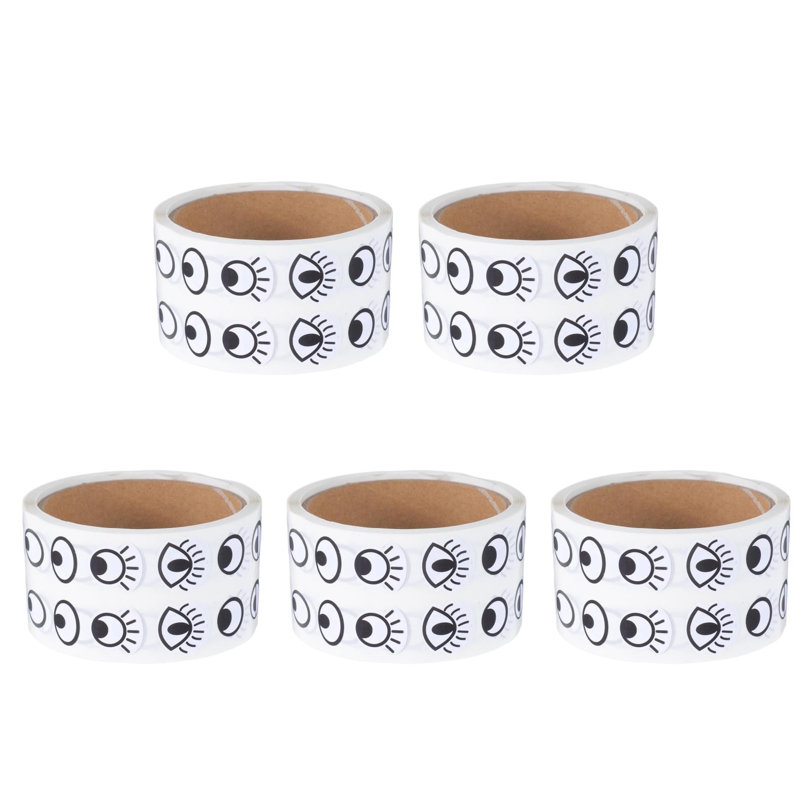 5 Rolls Self-Adhesive Eye Stickers Kids Art Projects Stickers Googly ...