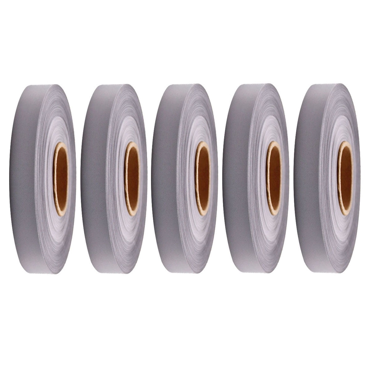 5 Rolls Silver Gray Reflective Fabric Safty Strip Safety Sew On ...