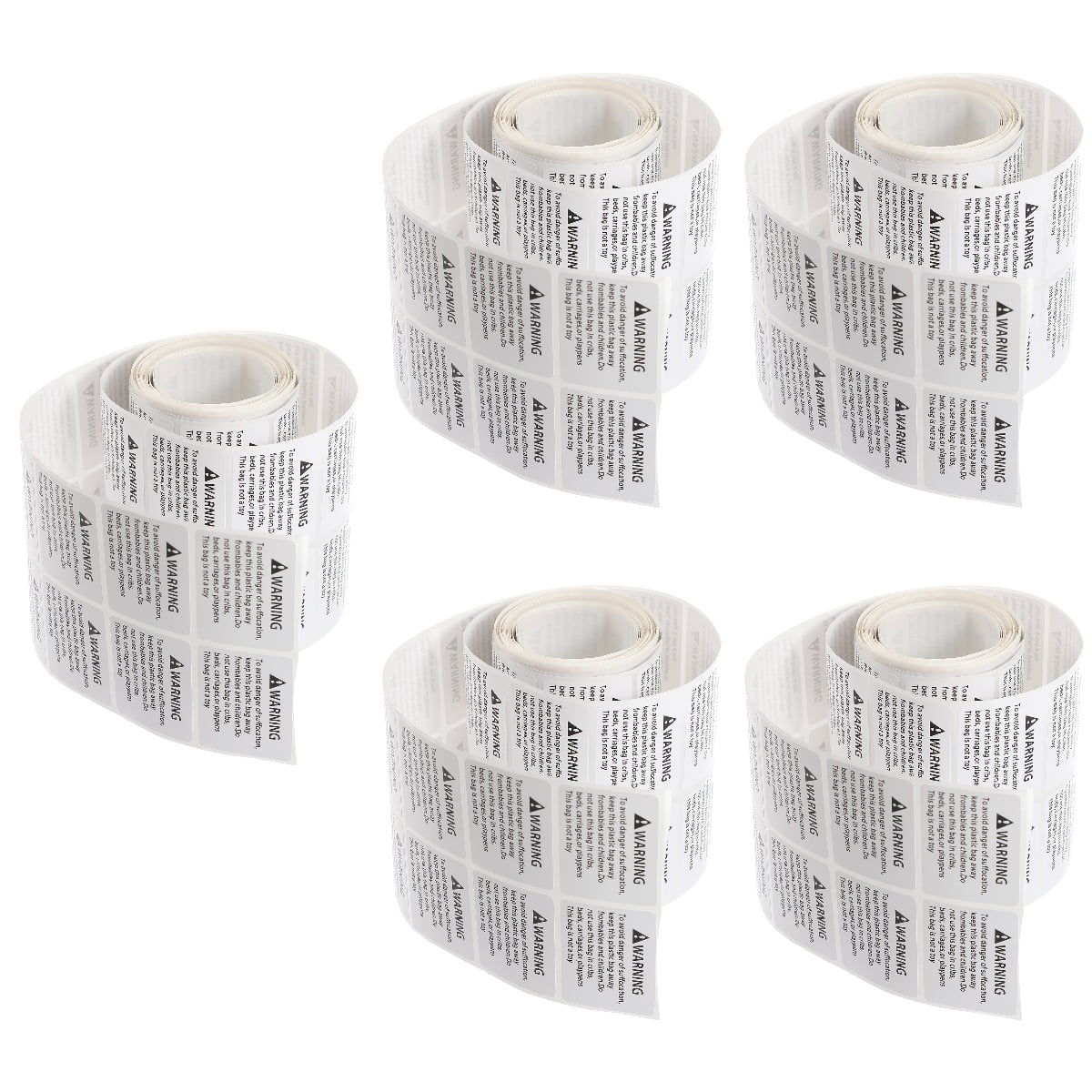 5 Rolls Suffocation Warning Labels Choking Warning Stickers Warning ...