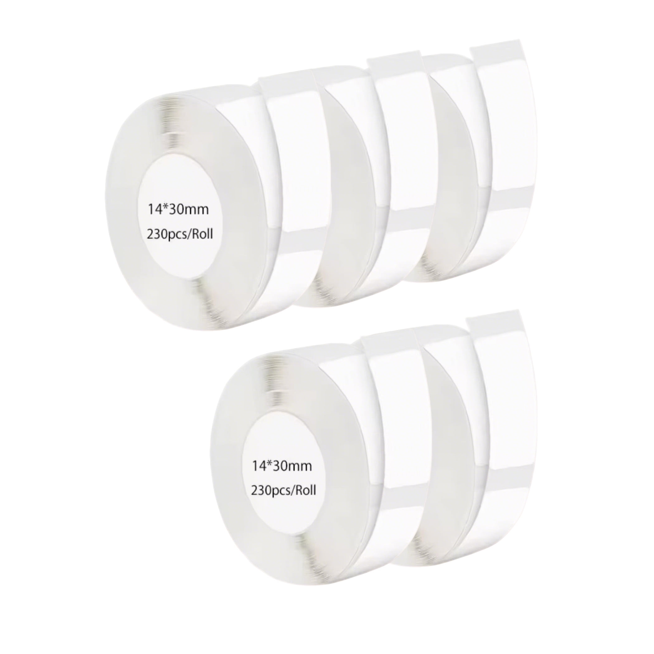 5 Rolls Thermal White Label Tape Compatible with Phomemo D30/Q30/D35 ...