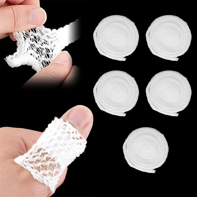 5 Rolls Tubular Bandage Elastic Net Bandages 2M Tubular Gauze ...
