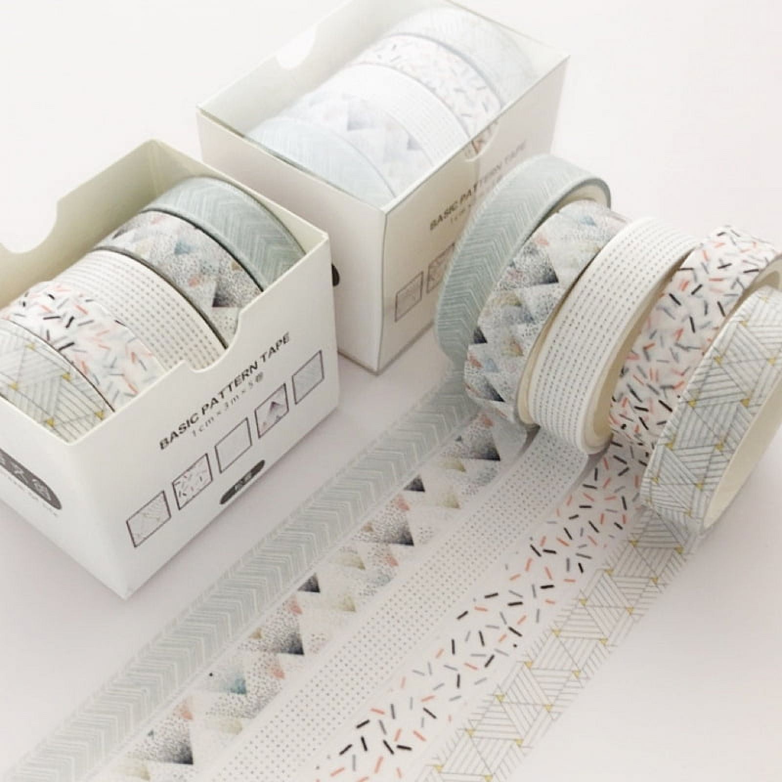 5 Rolls Washi Tape Set, Decorative Adhesive Tape for Scrapbook, Arts ...