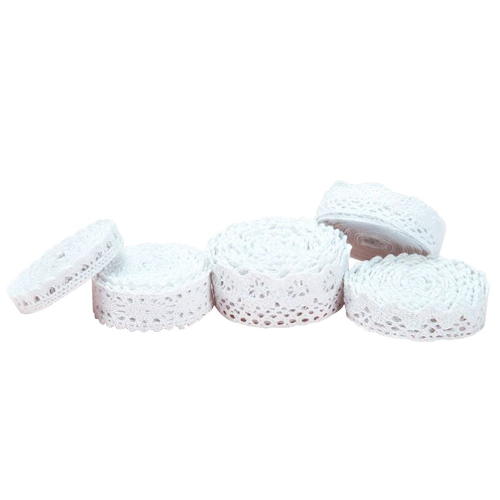 5 Rolls of 2cm Lace Accessories Decoration DIY Handmade Ribbon ...