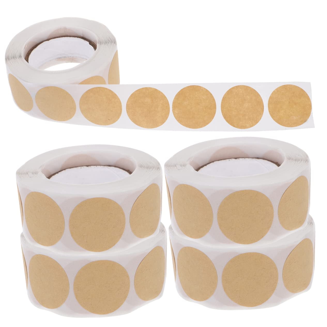 5 Rolls of Colored Dot Stickers Round Label Sticker Round ...