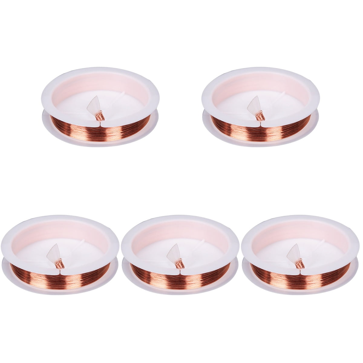 5 Rolls of Copper Wires Diy Handmade Wires Professional Reed Wires ...