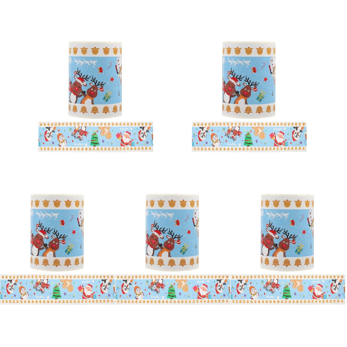 5 Rolls of Decorative Border Paper Wear-resistant Border Trim Cartoon ...