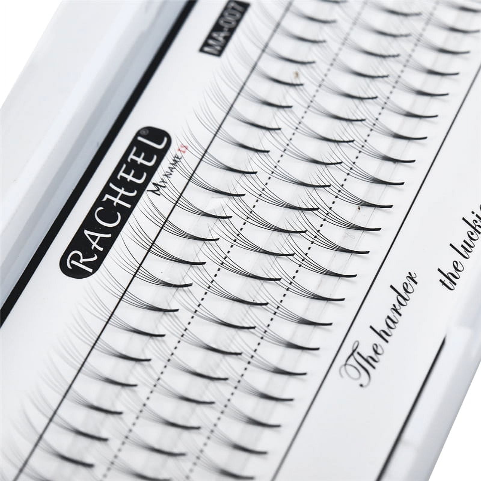 5 Root 75 pcs Black Handmade False Eyelashes Natural Long Individual ...