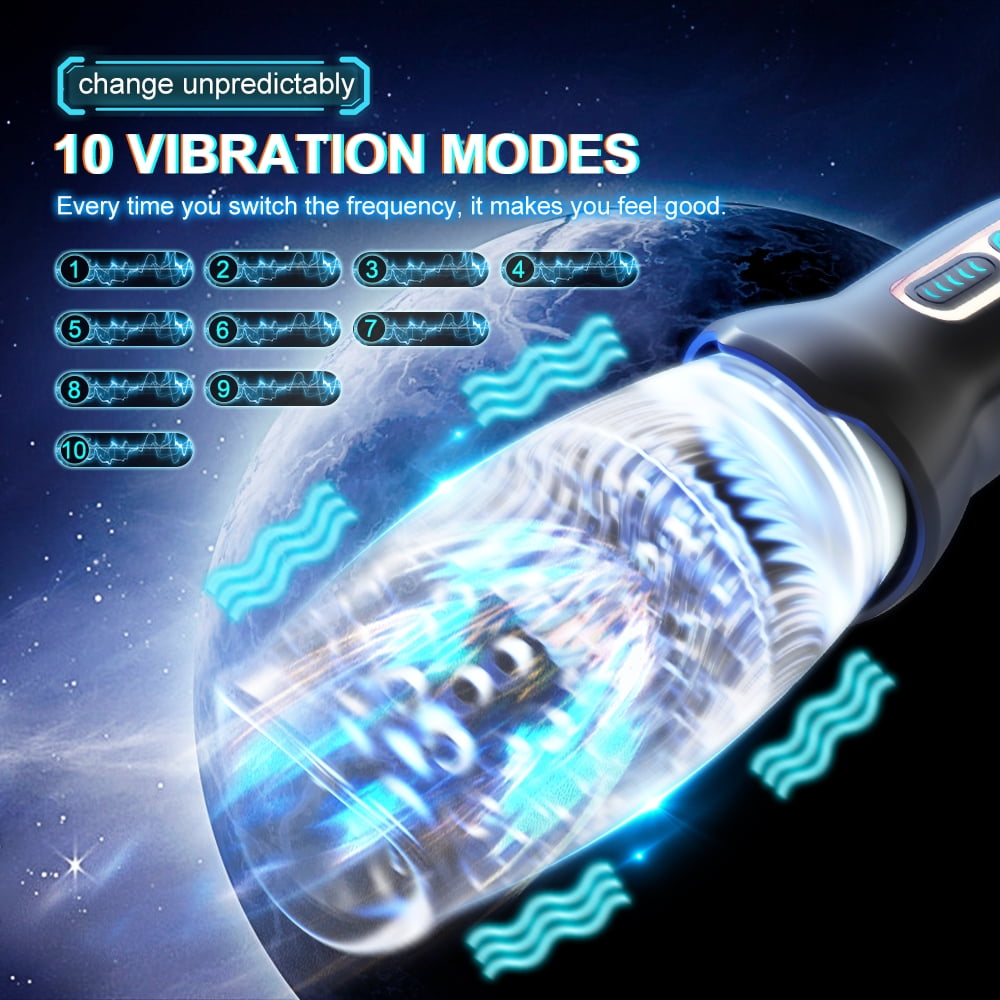 With 5 Rotation And 10 Vibration Modes For Men Self Pleasure Masturbation