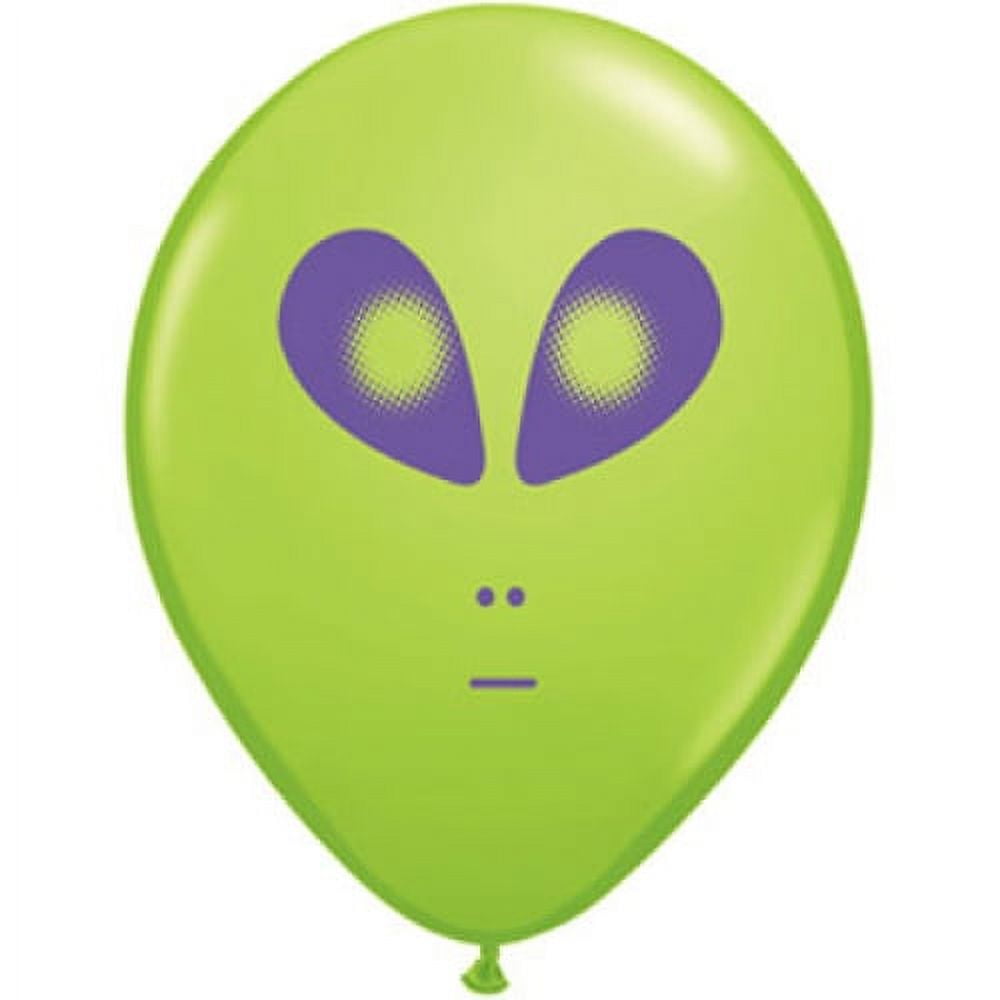 5" Round Alien Balloons - Green (100/bag) - Walmart.com