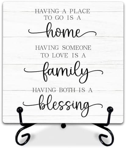 5" Rustic Home Wooden Sign - 'Having A Place To Go Is A Home' Farmhouse ...