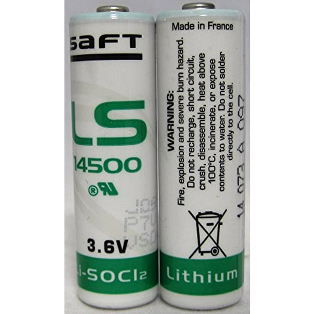 5 SAFT LS14500 LS 14500 AA 3.6v Li-SOCl2 Lithium Batteries Made in ...