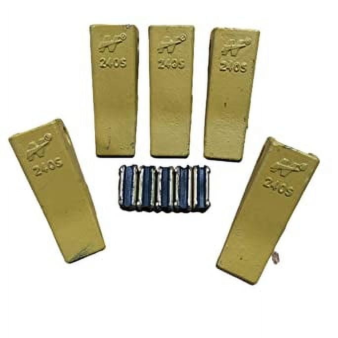 5 SET 24,240,2400 bucket teeth with 24fp flex pins - Walmart.com