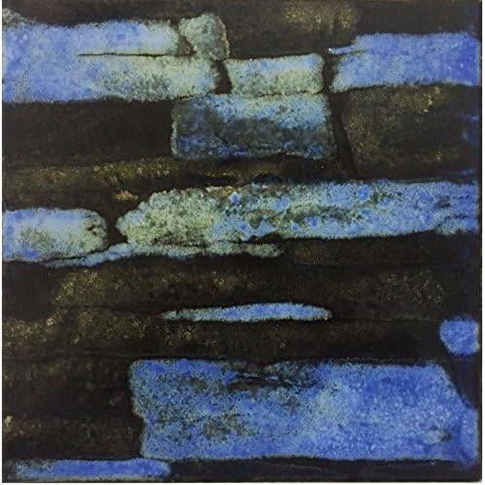 5 SF 6X6 Azurite Blue Stone Pattern Tile For Wall Spa Swimming Pool ...
