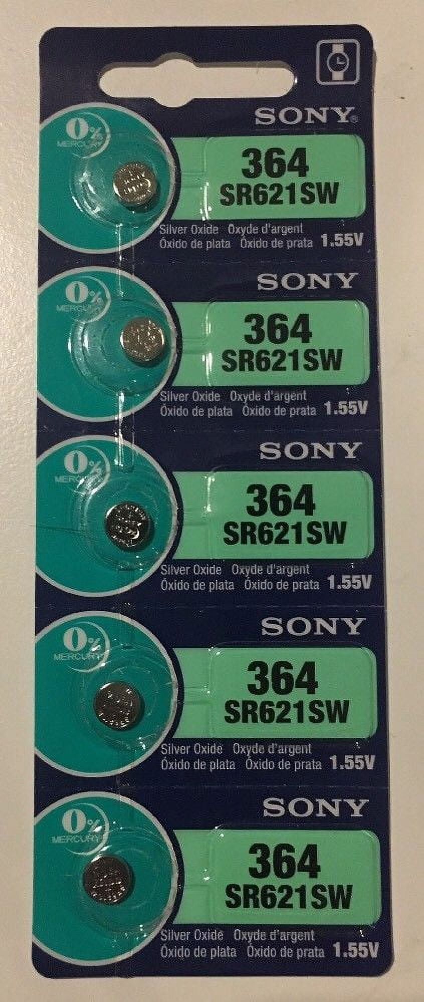 5 SONY (1 Pack) 364 3V Lithium Coin Cell Batteries - Walmart.com