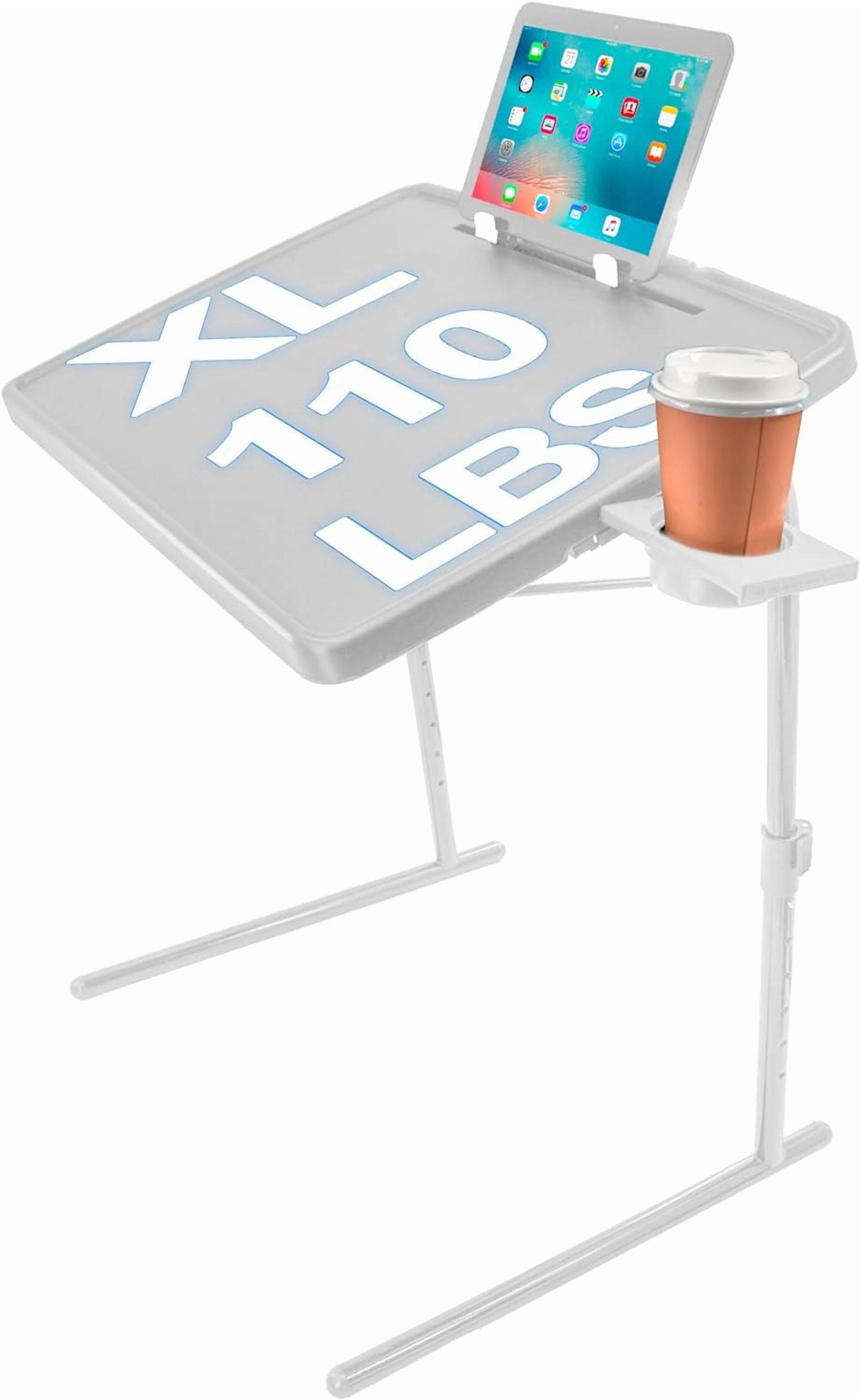 5 STAR SUPER DEALS XL Adjustable TV Tray Table - Folding, Portable ...