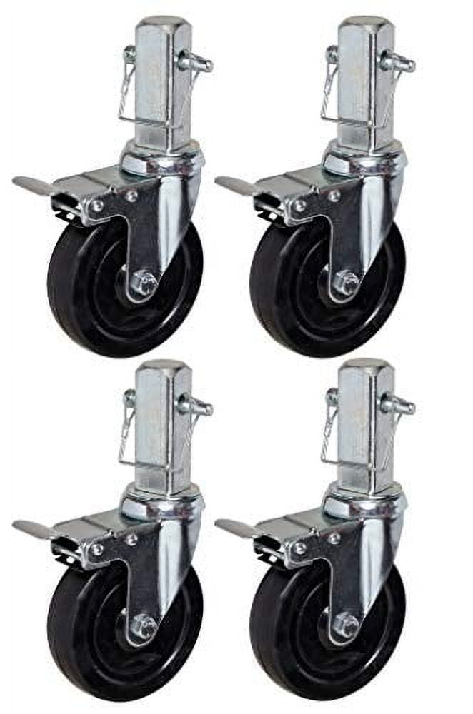 5" Scaffold Caster | Set of 4 Locking | Fit's MFS and Bakers ...