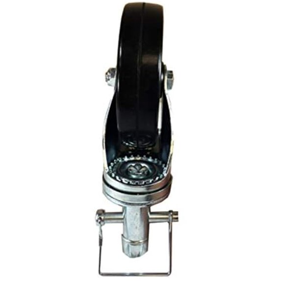 5" Scaffold Rolling Tower Caster 1 Inch Round stem Hard Rubber Wheel ...
