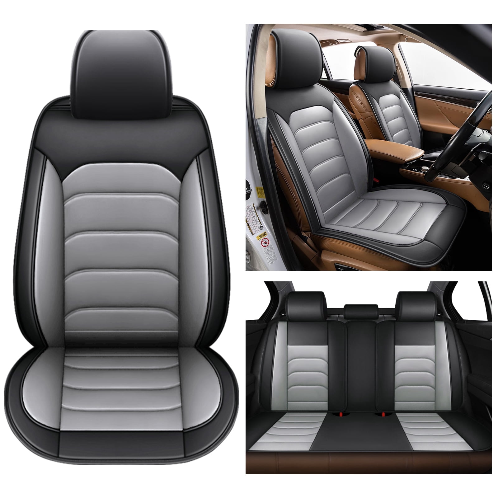 5 Seats For 2000-2024 Honda Accord Civic Car Seat Cover Faux ...