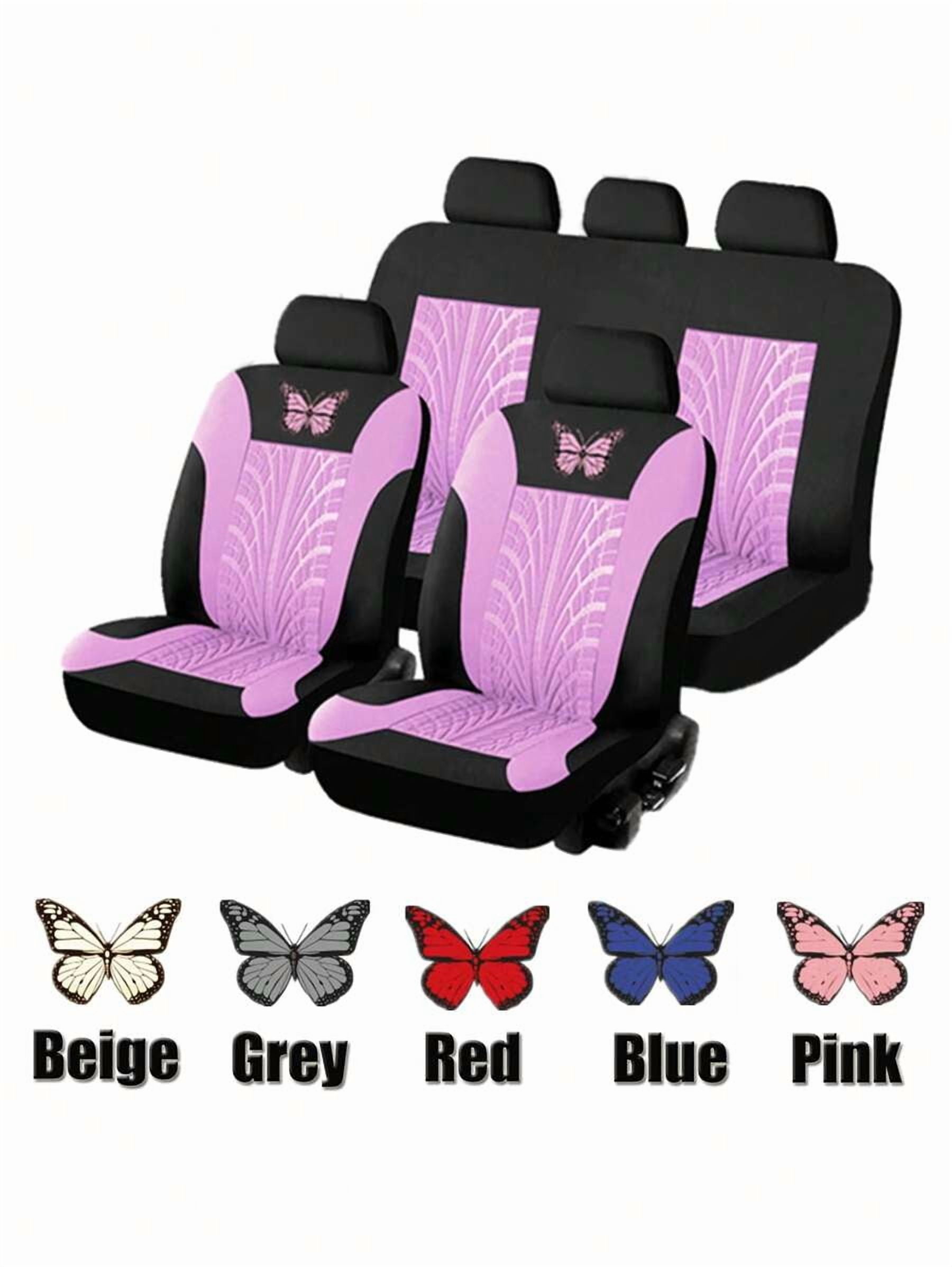 5 Seats Full Set Universal Car Seat Covers, Made Of Polyester Fabric ...