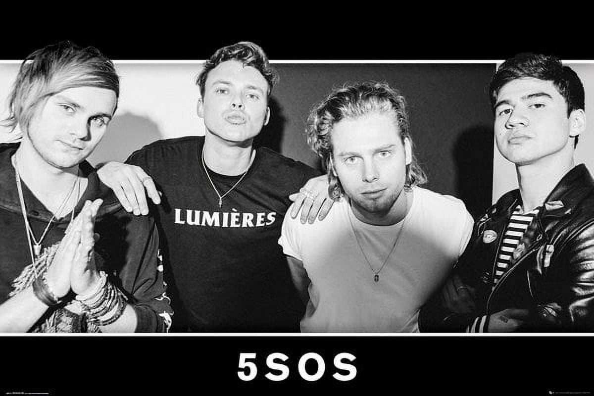 5sos Black And White Logo