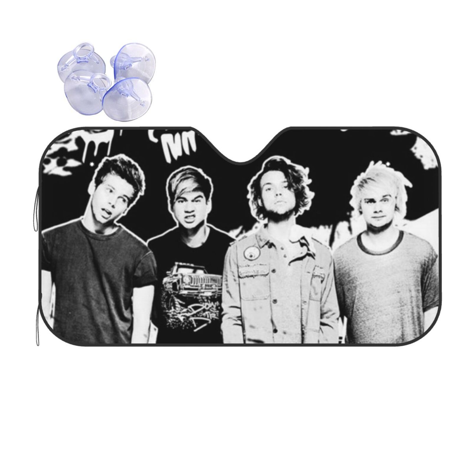 5 Seconds Of Summer 5sos Car Windshield Sun Shade Auto Front Window ...