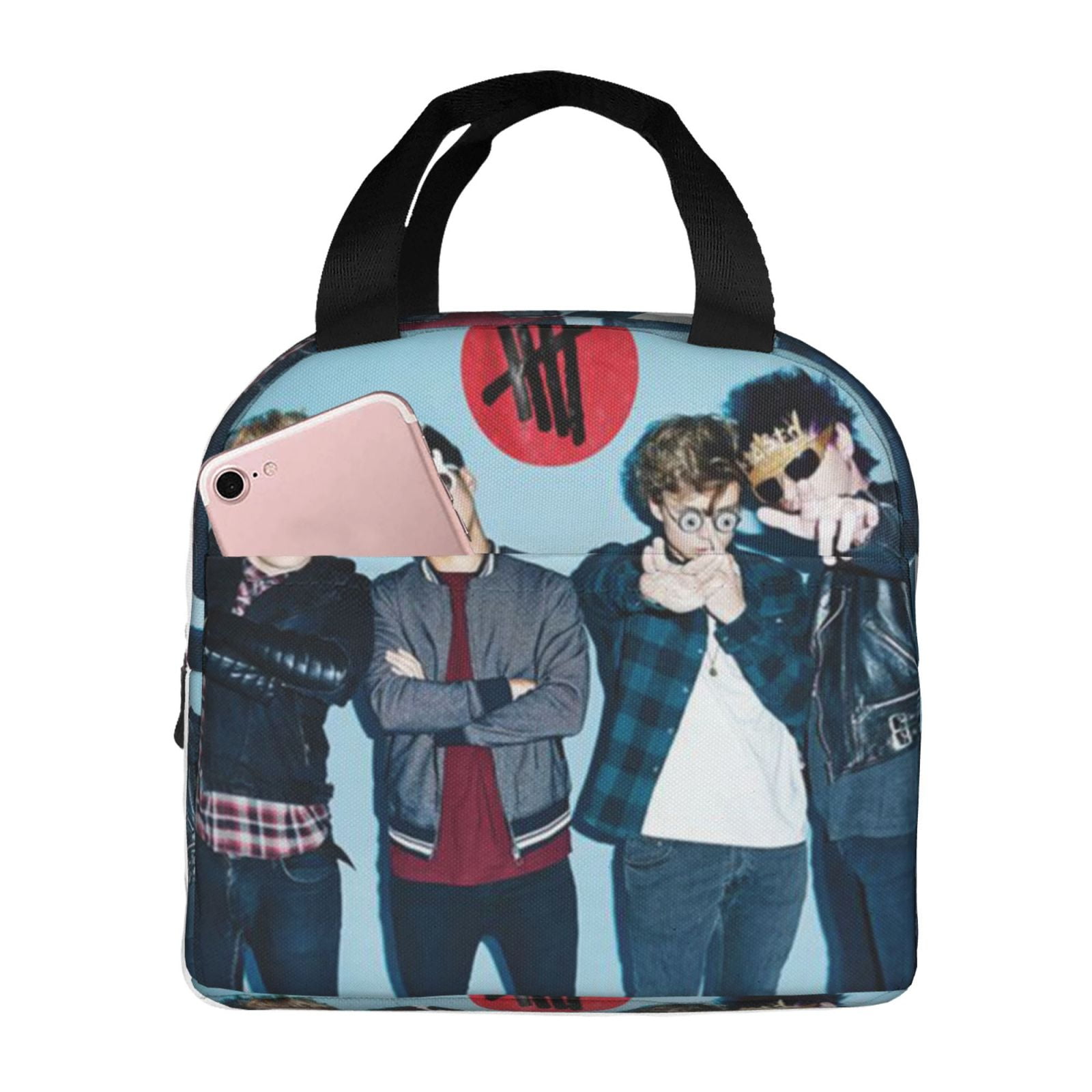 5 Seconds Of Summer 5sos Lunch Bags Lunchbox Portable Tote Bag ...