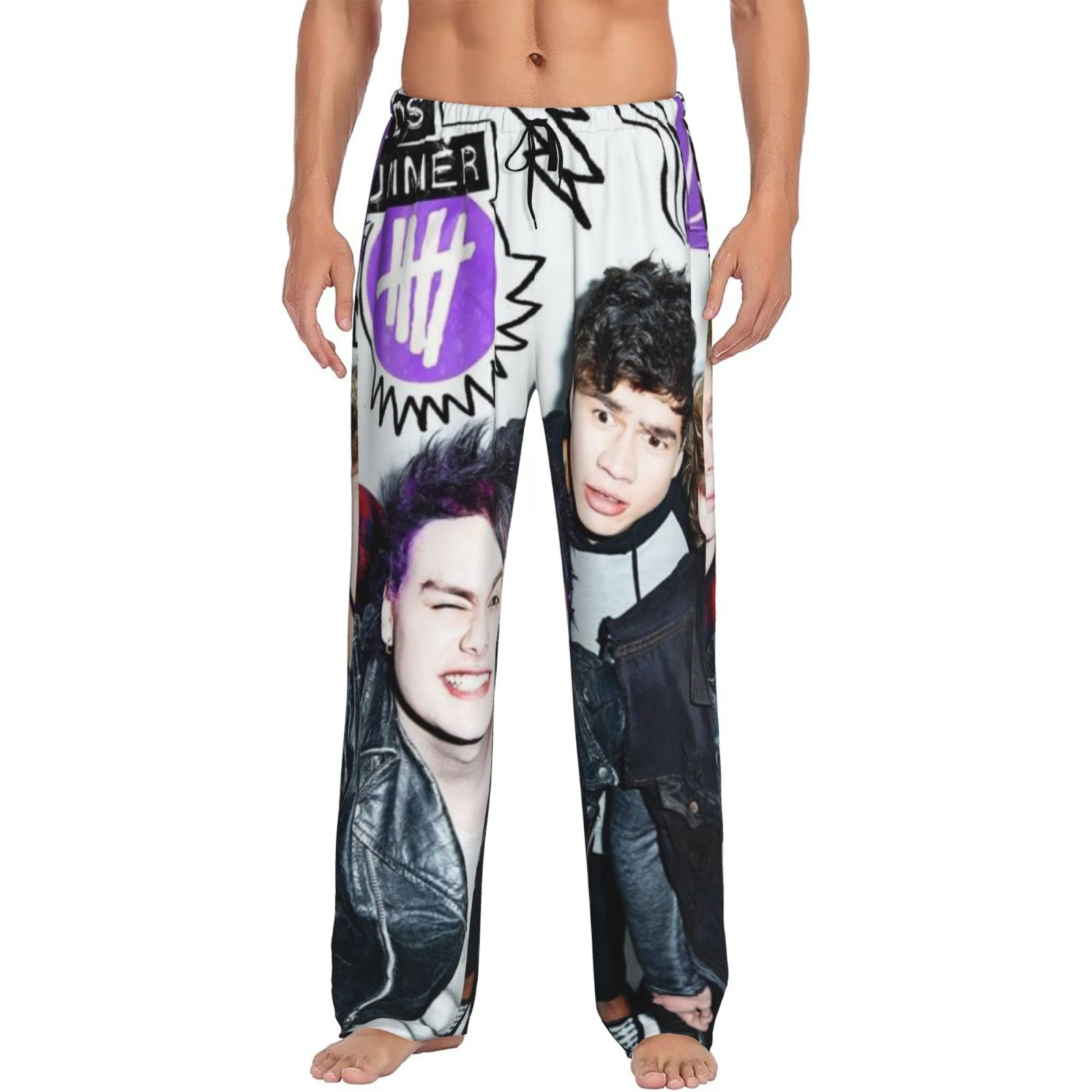 5 Seconds Of Summer Don't Stop Men's Pajama Pants Fashion Cozy Daily ...