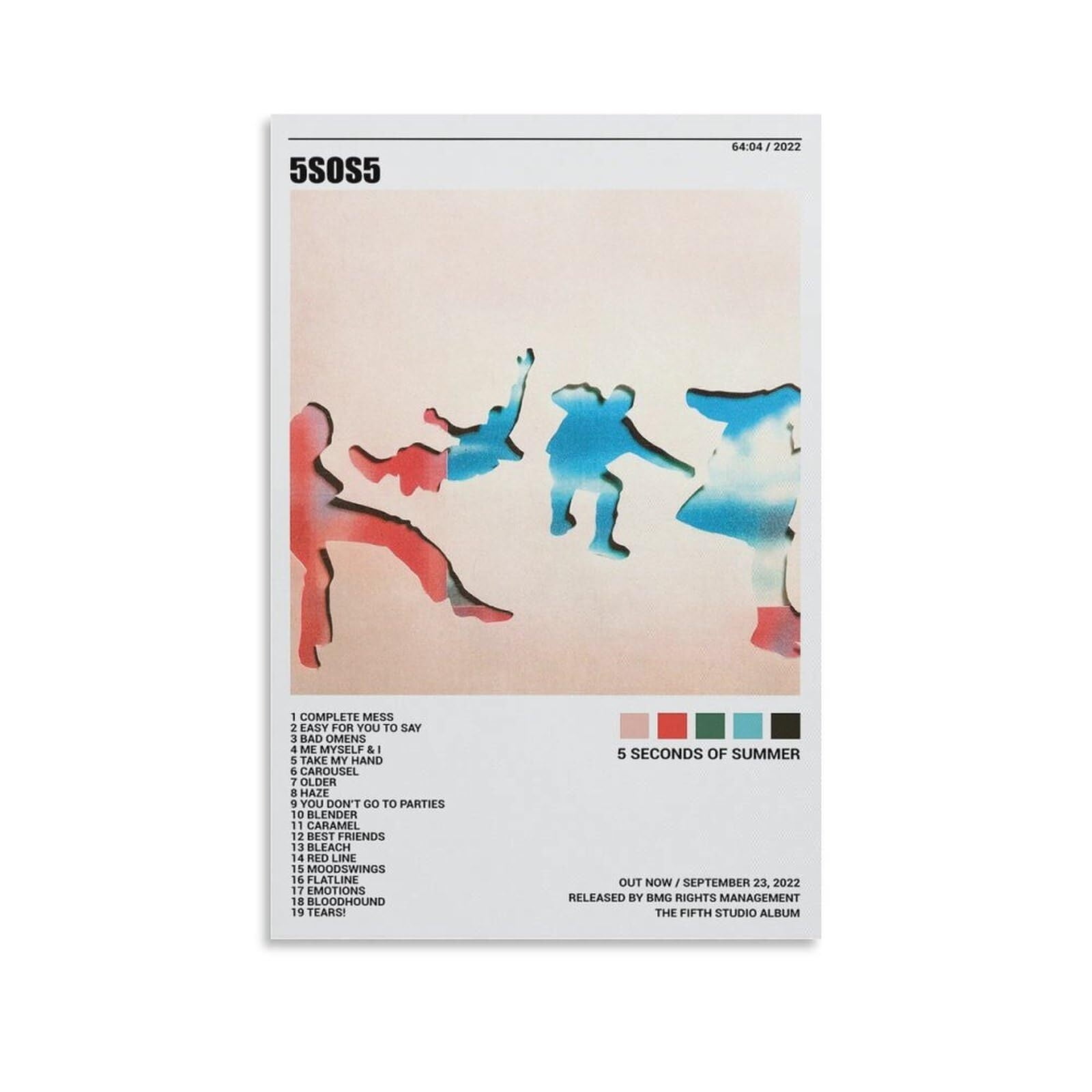 5 Seconds of Summer 5SOS5 Poster 02 Canvas Poster Bedroom Decoration ...